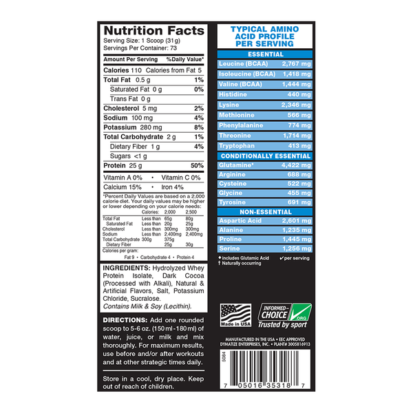 Iso 100 Hydrolyzed (5lbs) | Vita Plus USA